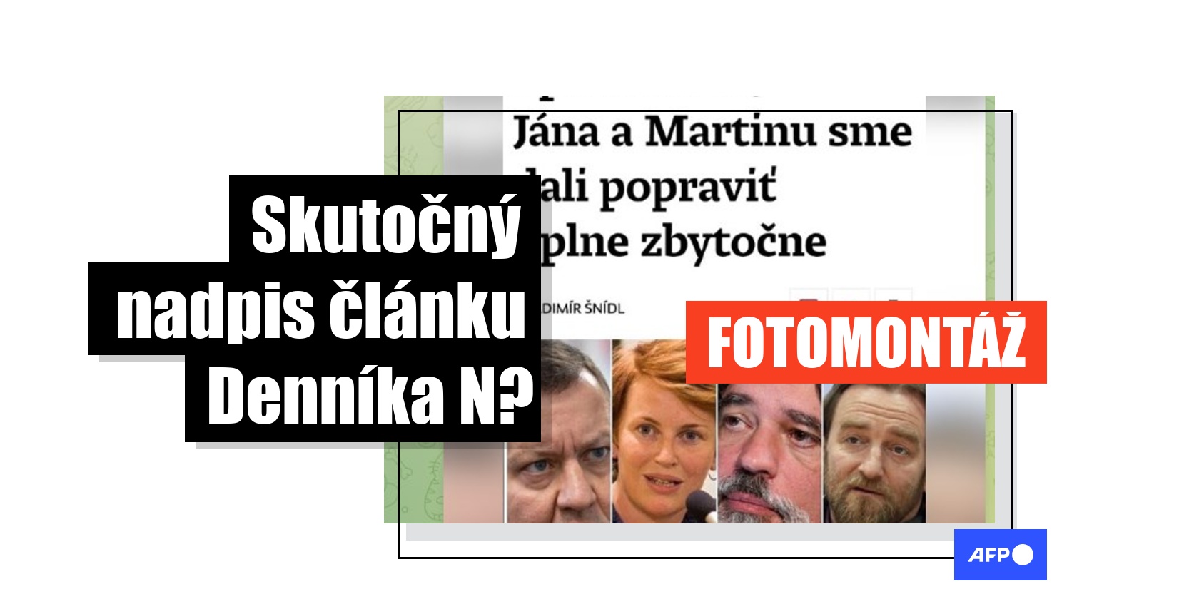 Známy dezinformátor zdieľal údajný nadpis článku Denníka N o vražde ...