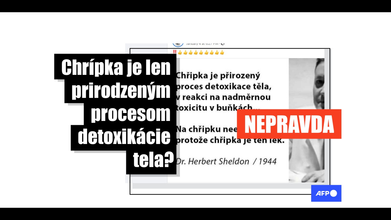 Chrípka je nákazlivé vírusové ochorenie, a nie „proces detoxikácie tela ...